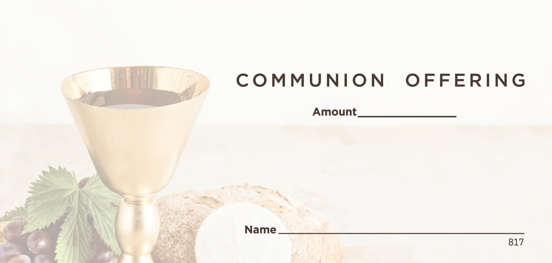Communion Offering Envelope – National Church Solutions
