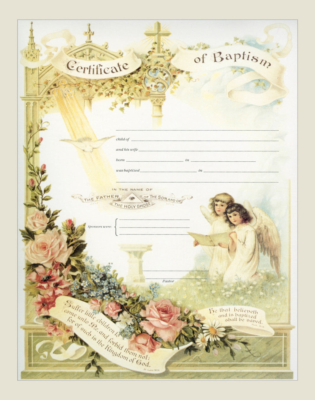 Sacrament Certificates – National Church Solutions