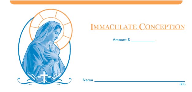 Immaculate Conception Offering Envelope – National Church Solutions