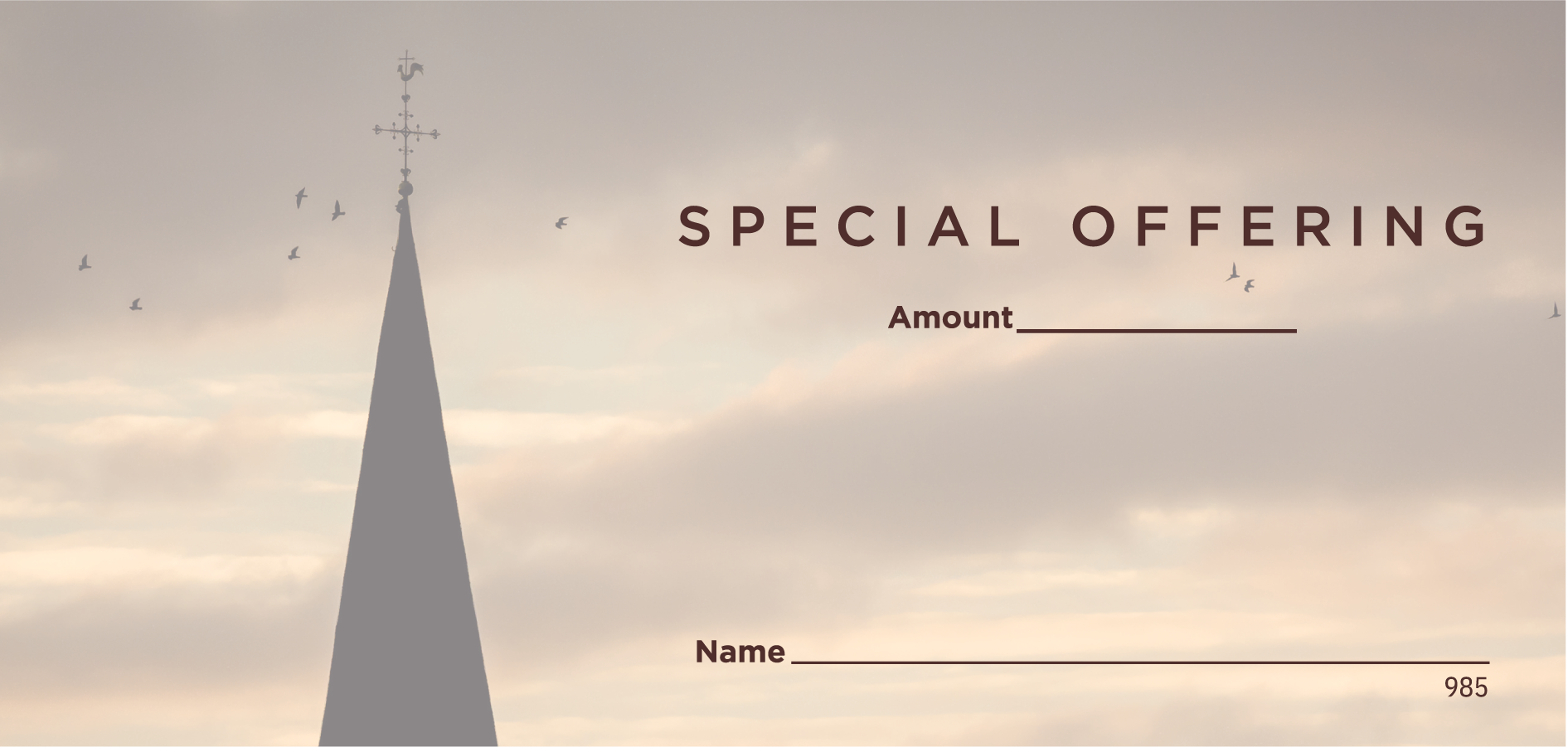 Special Offering Envelope - Design 2 – National Church Solutions