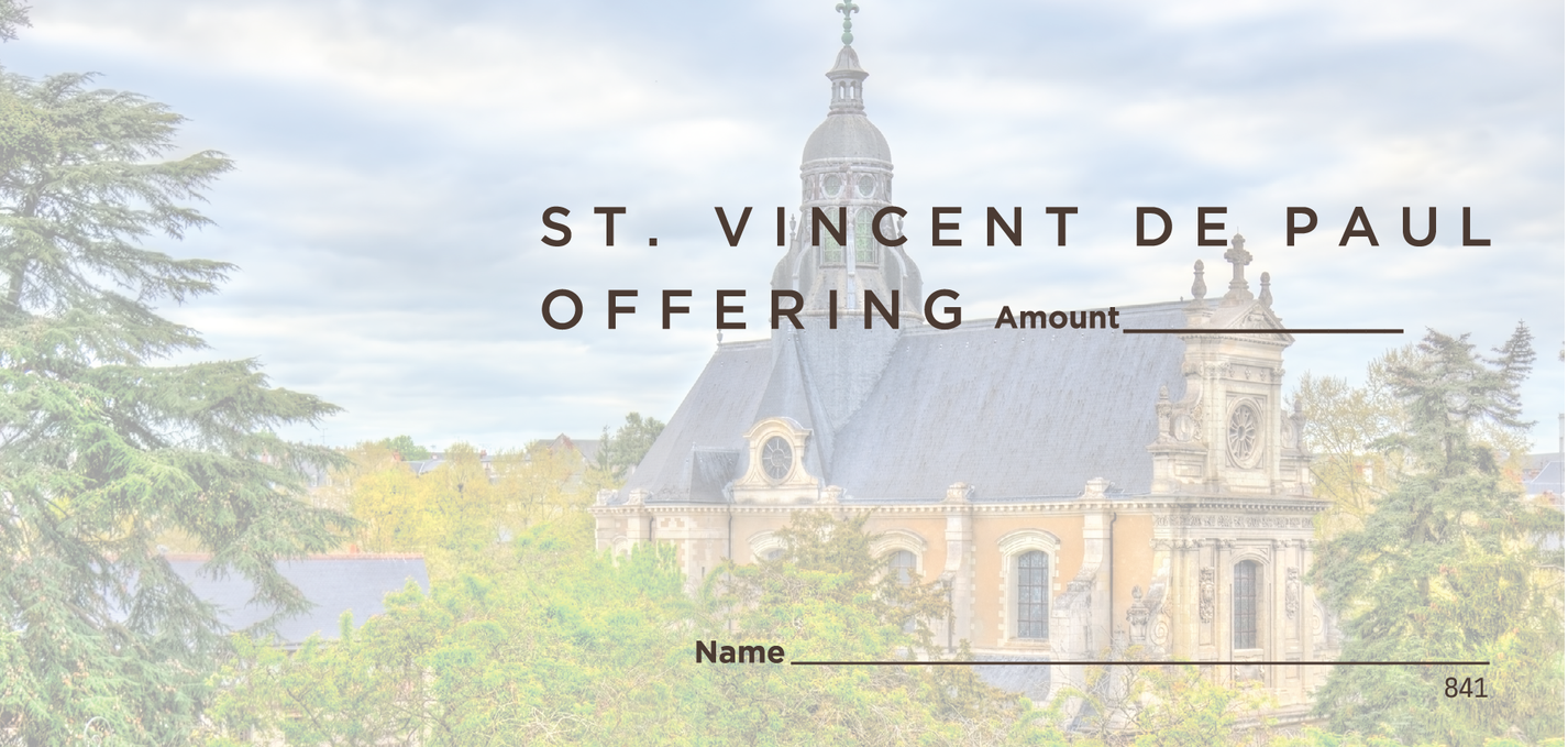 St Vincent de Paul Offering Envelope – National Church Solutions