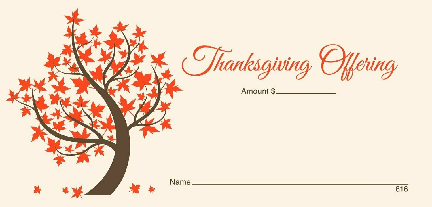 Thanksgiving Offering Envelope – National Church Solutions